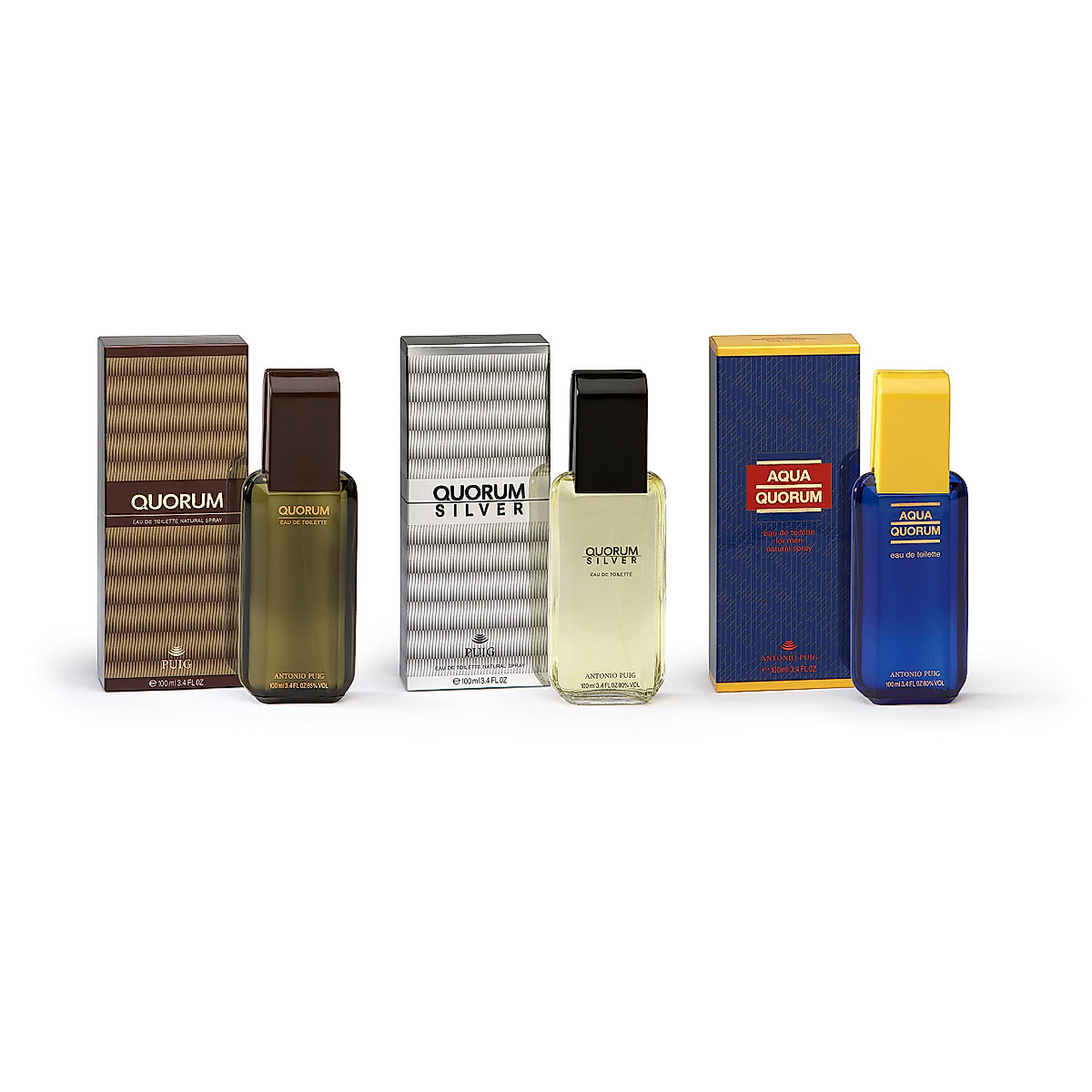 Quorum Antonio Puig Aqua for Men Edu de Toilette Spray, 3.4 Ounce