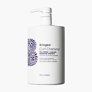 Briogeo Curl Charisma Rice Amino + Avocado Hydrating Shampoo, Define and Moisturize Wavy, Curly, and Coily Hair,Sulfate-free, Anti-Frizz, Hydrating Cleanse, Vegan, Cruelty-Free, 33.8 fl oz