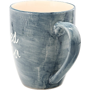 Mom Life Blessed Mama Navy Blue Large 20 oz Ceramic Coffee Mug Tea Cup, Blue