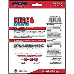 KONG Stuff'N Ziggies Large Dog Treat, 8-Ounce (Pack of 3)