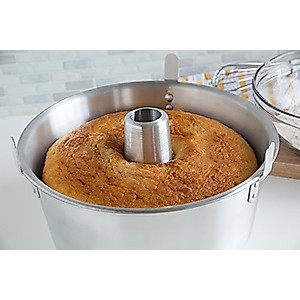 Fox Run Loose Bottom Angel Food Cake Pan, Aluminum, 10.75-Inch