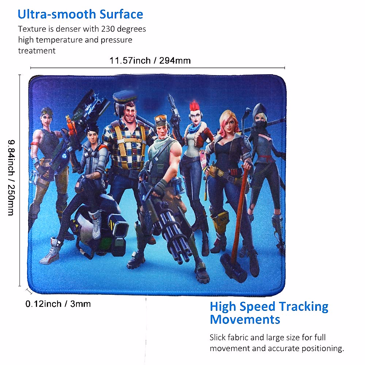 Computer Mouse Pad Gaming Design Fort_Night 12x10 Inches Table Mat for boy Boys Gaming Gift Gamer