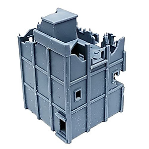 Outland Models Railway Scenery Structure Damaged City House (Tall) 1:160 N Scale