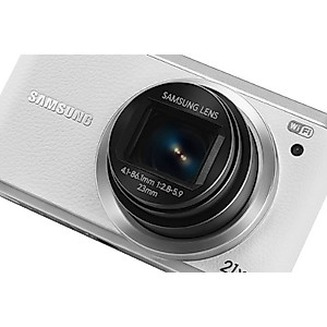 Samsung WB350F 16.3MP CMOS Smart WiFi & NFC Digital Camera with 21x Optical Zoom and 3.0" Touch Screen LCD and 1080p HD Video (White)