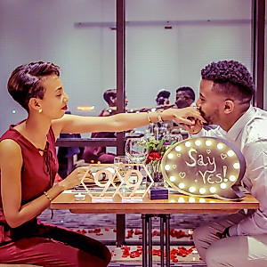 Velidy Table Numbers,1-20Wedding Acrylic Standing Table Numbers with Holder Base for Wedding, Party, Events or Catering Decoration (Gold)