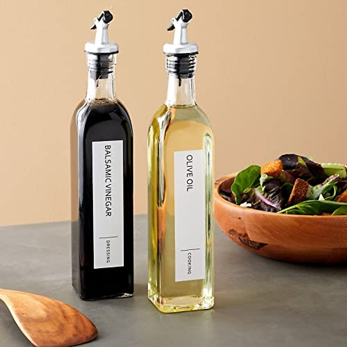 Talented Kitchen 157 Pantry Organization Labels for Food Storage Containers, Preprinted Black All Caps on Matte White Vinyl Stickers + Numbers for Minimalist Kitchen (Water Resistant)