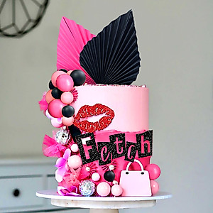 LaVenty Mean Girl Cake Topper Mean Girl Birthday Party Decoration Cupcake Toppers for Wedding Bridal Shower Bachelorette Theme Girls Party Cake Decorations Supplies