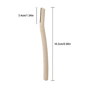 12 Pack Nylea Eyebrow Razor Trimmer [Extra Precision] Eco-Friendly Disposable Facial Hair Shaper Remover, Dermaplaning Dermaplane Shaving Tool - Facial Shave Shaver w/ Precision Cover for Men & Women