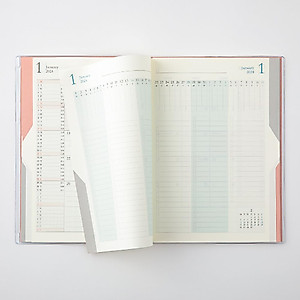 Midori 22268006 ToDo Double Schedule Planner, 2024, B6, Monthly Planner, Orange (Starts October 2023) (orange)
