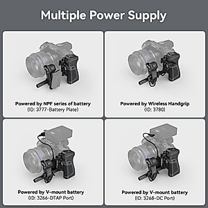 SmallRig MagicFIZ Wireless Follow Focus Handgrip Kit, Lens Focus Control with Receiver Motor, Handgrip, Electronic Controller Module and Accessories for DSLR, Mirrorless Cine-Style Lenses - 3782