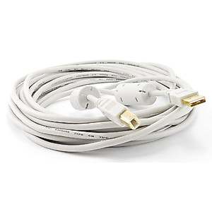 CABLESONLINE.COM ATLANTIC COMPUTERTECH 20 Feet A/B Hi-Speed with Ferrite Cores USB 2.0 Cable