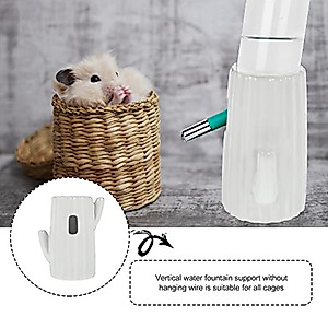 Balacoo Hamster Water Bottle Cactus Ceramic Water Bottle Stand Holder for Hamsters Small pet Animals Hamster Water Bottle