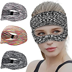 VR Eye Masks Sweat Band VR Face Cover Padding Home Adjustable Sizes for VR Workouts Use with Oculus Quest 2 Oculus Rift Playstation VR (3pcs)