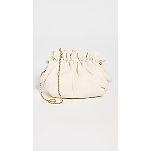 Loeffler Randall Women's Willa Mini Cinch Clutch, Cream, Off White, One Size