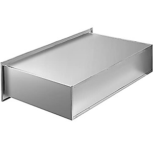 Mophorn 30" W x 10" H x 20" D Horizontal Double Access Stainless Steel with Handle BBQ Island Drawers for Outdoor Kitchens or Patio Grill Station, 30W x 10H x 20D Inch