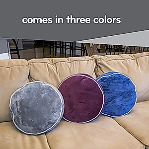 Portable Travel Pillow Blanket - Throw Pillow Converts to Blanket - 2 in 1 Combo, Soft, Fleece and Space Saving, for Home, Car Travel, Air Travel, Picnics, Hotel, Camping and Backpacking