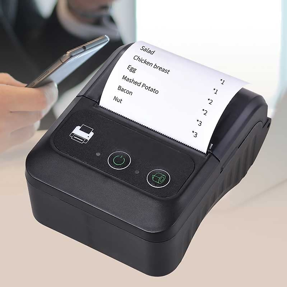 SLNFXC Portable Bluetooth Label Printer 58mm 2inch Wireless Bluetooth Thermal Printer Label Maker for Store Shipping Mini Label