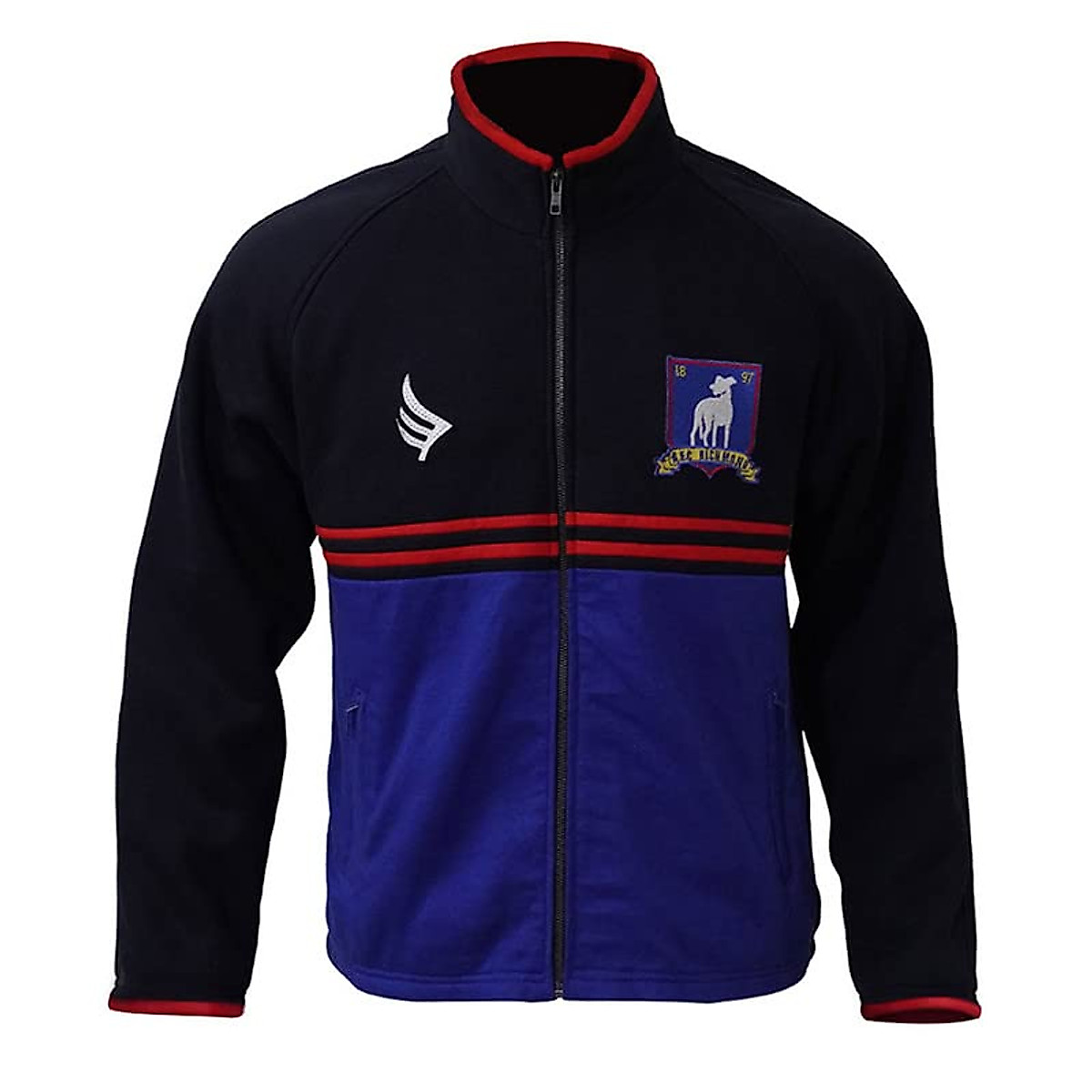 Denze Mens Ted Lesso Jacket - Jason Sudekis Brndan Hunt Blue Football Coach Fleece Track Suit,XXL