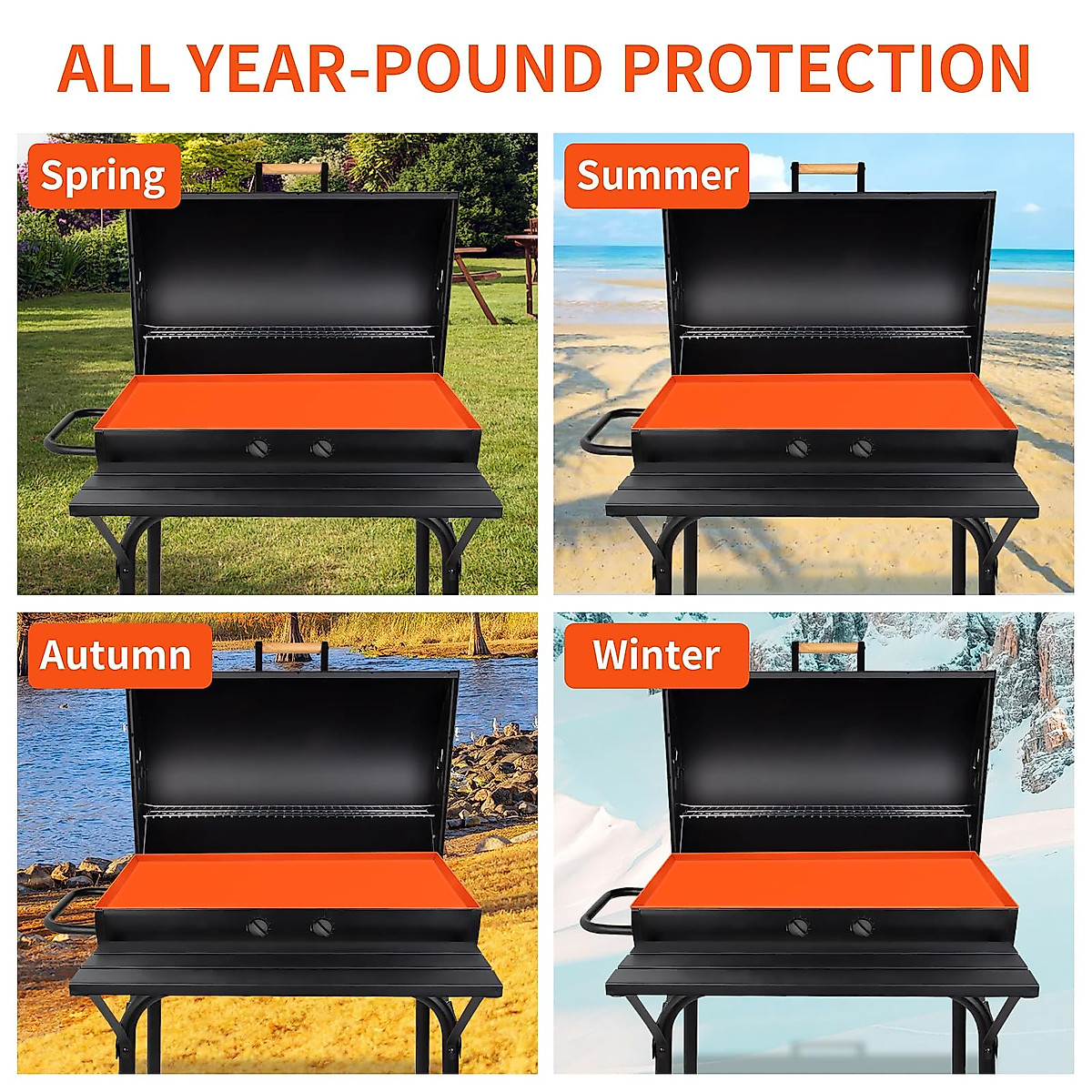 Cook Time Silicone Blackstone Griddle Mat, 28/inch Heavy Duty Food Grade Buddy Protective Cover Mats for Griddle, Accessories, Protect Your from Dirt & Rust