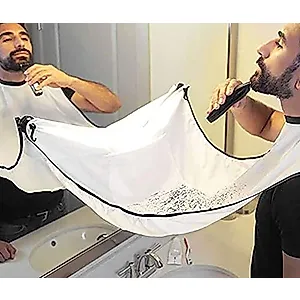 LucaSng Shaving Cloth Scissors Release Shave Trimming Cloth Neck Apron with Suction Cup
