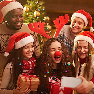 26 Pieces Light Up Beard Ornaments, 4 Pieces Beard Lights Beard Bauble Ornaments, 12 Pieces Sounding Bells,10 Pieces Colorful Water Drop Facial Hair Baubles, Christmas New Year Festival Gift