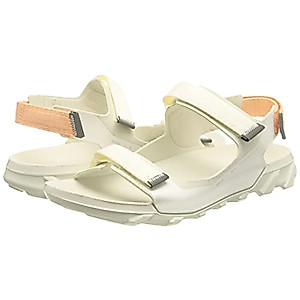 ECCO Women's MX ONSHORE 3-Strap Water Friendly Sport Sandal, White/White, 11-11.5