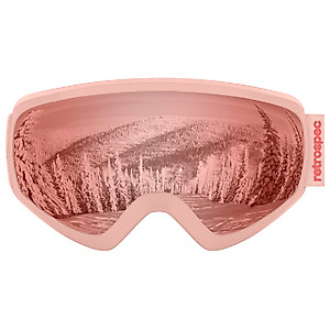 Retrospec Dipper Kids Ski Goggles Unisex for Boys and Girls Youth Ski Goggles Over Glasses UV Protection, Anti-Fog and Adjustable Anti-Slip Straps