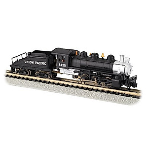 Bachmann Industries #4425 USRA 0-6-0 Switcher Locomotive and Tender Union Pacific Train Car, Black/Silver, N Scale