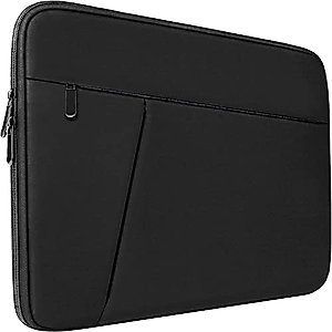 Laptop Case Sleeve 15.6 inch, Durable Shockproof Protective Computer Carrying Cover with Front Pocket, Briefcase Handbags Laptop Sleeve Bag for 15.6 inch HP, Dell, Acer, Asus, Notebook, Black