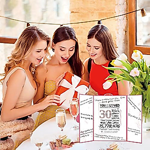 Vlipoeasn Happy 30th Birthday Guest Book Alternative Signature Congrats Certificate, Rose Gold 30th Birthday Decorations for Women, 30th Birthday Party Supplies, 30 Years Old Birthday Gifts for Her