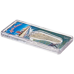 Myrtle Beach FootWhere Magnet (MBSC201 - Beachfront). Authentic Destination Souvenir acknowledging Where You've Set Foot. Genuine Soil of Featured Location encased Inside Foot Cavity. Made in USA