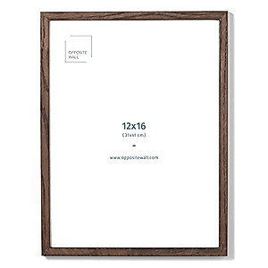 (12x16 in | 31x41 cm) Dark Oak Solid Oak Wood Picture Frame Poster Frame Wall Photo Frame