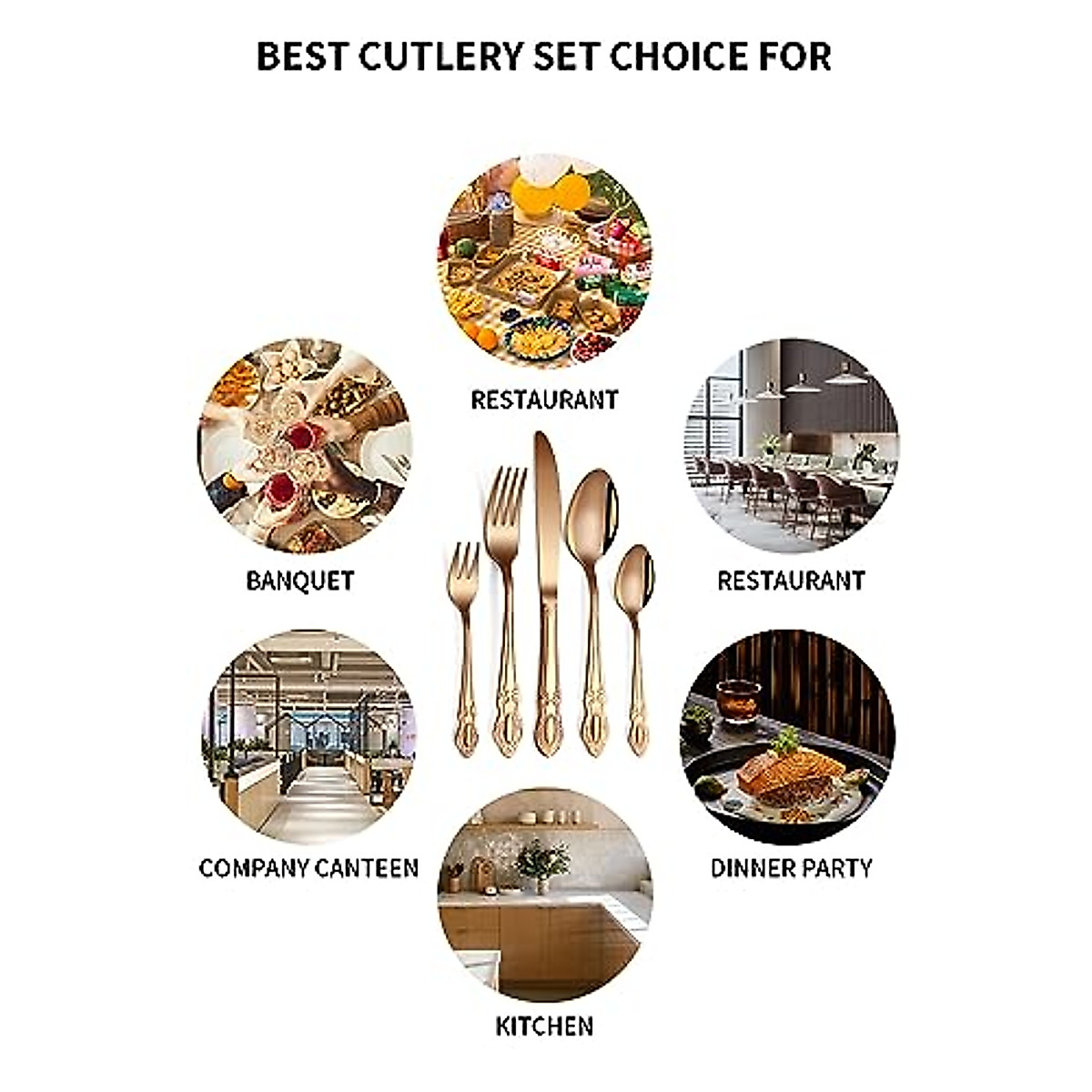 20-Piece Silverware Set with Steak Knives for 4,Unique Decorative Design，Stainless Steel Flatware Cutlery Set For Home Kitchen Restaurant Hotel, Kitchen Utensils Set, Mirror Polished, Dishwasher Safe