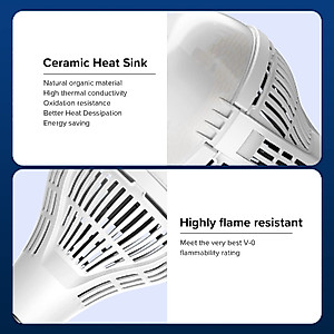 SANSI 150 Watt LED Bulbs 2500 Lumens, Super Bright Light Bulbs, 5000K Daylight LED Light Bulbs, Non-Dimmable, 25000-Hour Lifetime, Safe Bright White Light Bulbs, 18W Energy Saving for Home, 4 Pack