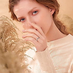 DAOCHONG Claddagh Anxiety Relieve Spinner Rings Love Loyalty Friendship Rotatable Fidget Ring Sterling Silver ADHD Stress Relieving Ring for Women Size 7