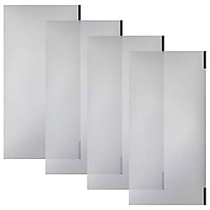 Origami Magnetic Shelf Liners For Wire Shelves & Wire Shelving | R5 Series Collapsible Foldable 4-Shelf Large Heavy Duty Storage Rack (4 Pack) | Clear