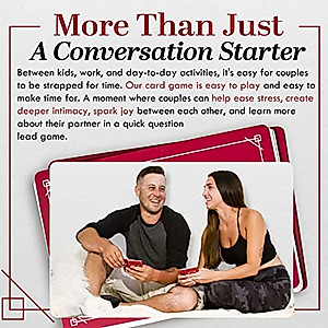 BETTER TOGETHER Couples Games Questions Card - Date Night 100 Fun Romantic Relationship Conversation Cards for Couple Game Gift - Adults were Really in Love Edition Activities Tonight Card Deck