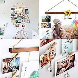 Clothes Dryer Clips,50pcs Mini Wooden Clothespins for Crafts,Small Clothes Pins for Quilting/Photo,Wooden Close Pins for Laundry and Stockings（4.5 cm/1.77inch） (50)