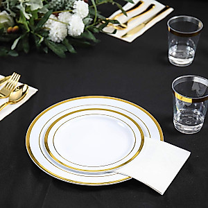 Vplus 400 Pack Premium Quality Guest Towels Disposable Dinner Napkins Soft, Absorbent, Party Napkins for Dinners or Catering Events，and Everyday Use (White, 400)