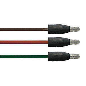 Grand General 77233 Amber Spyder 42-LED Peterbilt Headlight Turn Signal Sealed Light with 3 Wires for Front/Park/Turn Functions and Clear Lens