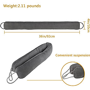 Heavy-Duty Door Draft Stopper 36 Inches, Under Door Noise Blocker Energy Saving, Front Door Insulation Draft Guard Wheaterproof Strip for Doors & Windows