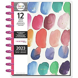 Happy Planner Weekly/Monthly Planner, 8-1/2" x 11", GracePlace Art, January To December 2023, PPBD12-098