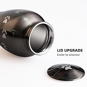 PCS Pet Memorial Cremation Urns for Dogs and Cats Ashes, Dog Keepsake Urns for Ashes with Paw Prints-Small