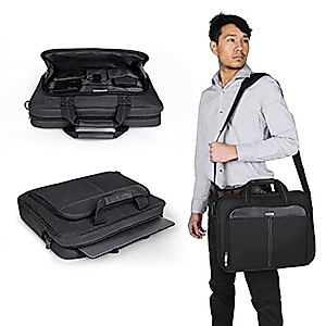 Targus Classic Slim Business Professional Travel and Commuter Bag for 16-Inch Laptop, Black (TCT027US)