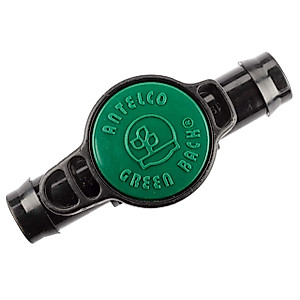 The Original Safety Siphon 3/4 Inch Barbed Shut Off Valve - Simple On and Off Operation w/O-rings to Prevent Leaking - Splice in Line for Easy Flow Control - Constructed from Wear-Resistant Plastic