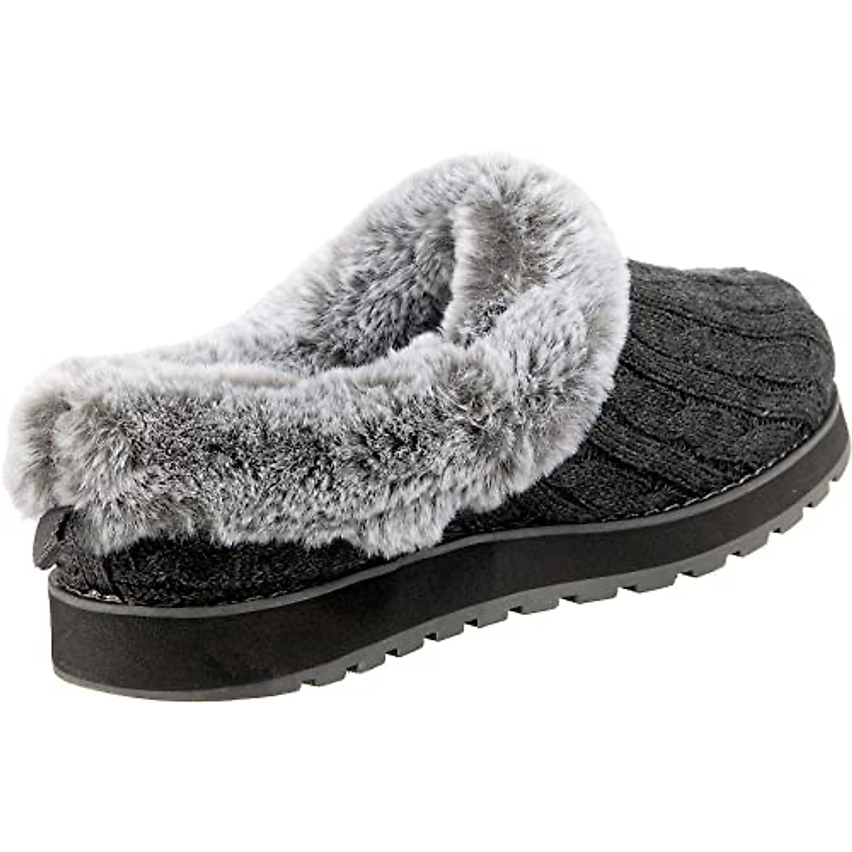 Skechers Bobs Keepsakes-Ice Angel Women's Slipper, 9 C/D US, Charcoal