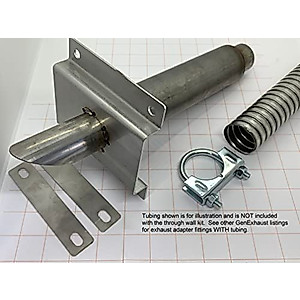 GenExhaust Universal Generator Exhaust System Double Layer Wall Attachment for 1-1/2" ID Steel tubing