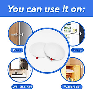 Door Knob Wall Shield, Rubber Wall Protector Plate, Door Handle Bumper (2 inches, Gray)