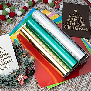 JAVIGA Black Permanent Vinyl for Cricut, Silhouette Cameo, 12" x 40 FT Black Vinyl Roll for DIY Christmas Decorations, Glossy Black Adhesive Vinyl for Wall Stickers, Balloon, Mug, Scrapbooking Decal