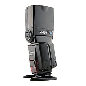 YONGNUO YN560 IV Wireless Flash Speedlite, Master + Slave Flash + Built-in Trigger System, for Canon Nikon Pentax Olympus Fujifilm Panasonic Digital Cameras